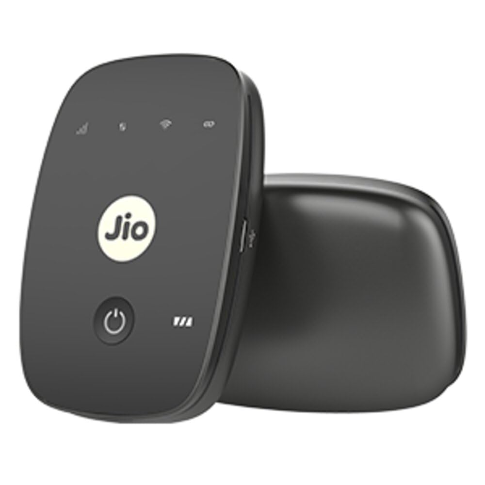 JioFi M2S Black | 4G Router from Jio | On The Go Device | Video & HD V